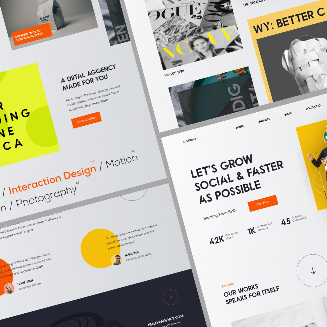 Branding Agency Website Design by Dotpixel Agency on Dribbble