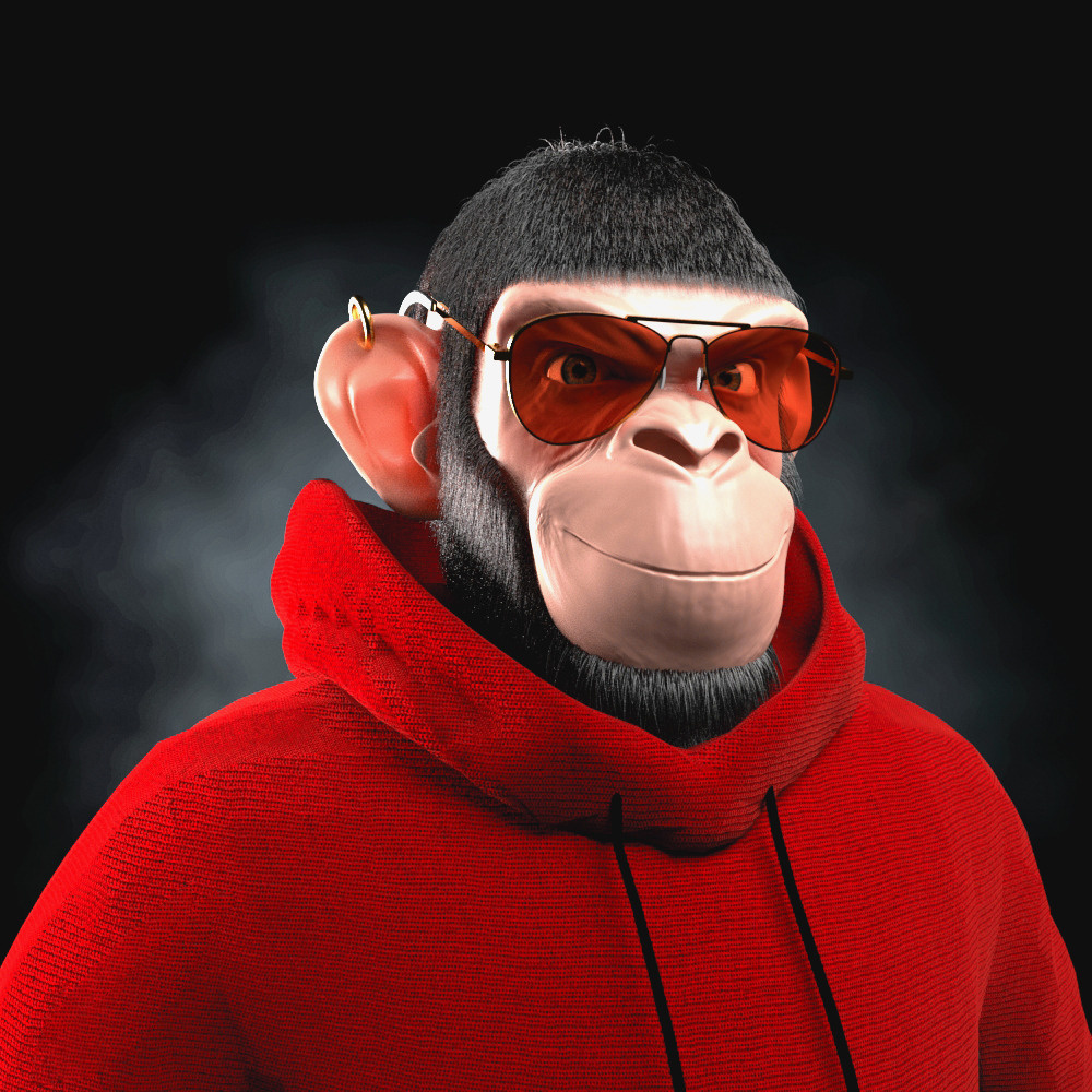 Ape in red by Nadz on Dribbble