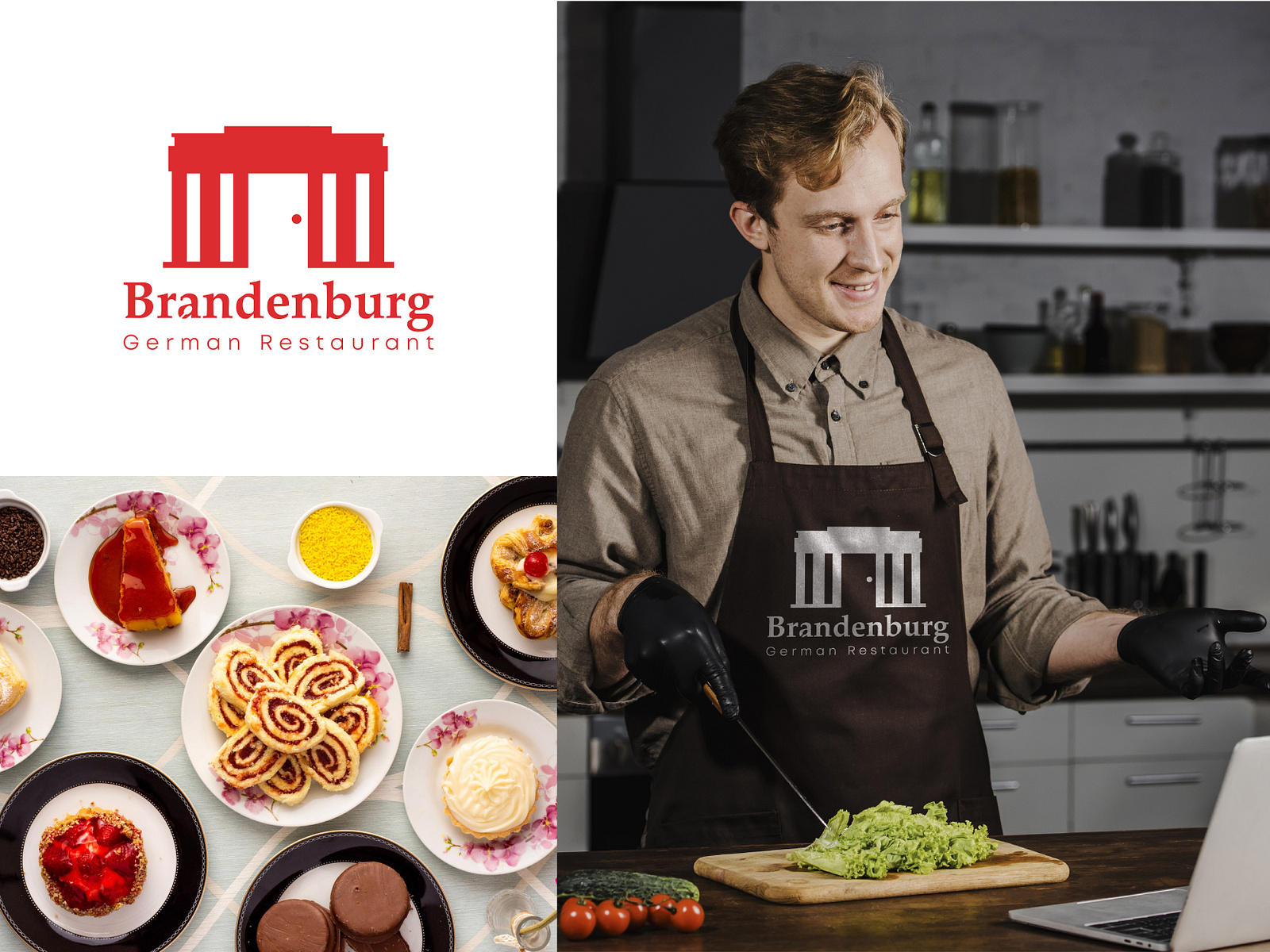Brandenburg German Restaurant - Restaurant Logo Design by Rakibul Hasan ...