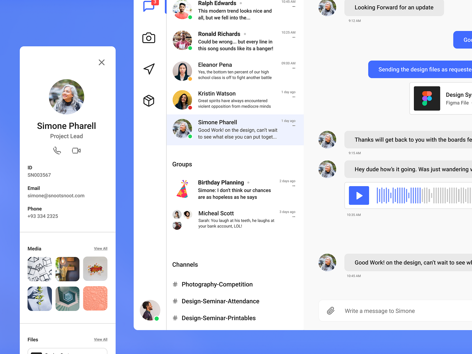 Snoot Snoot Messenger by Chelaka Ilapperuma on Dribbble