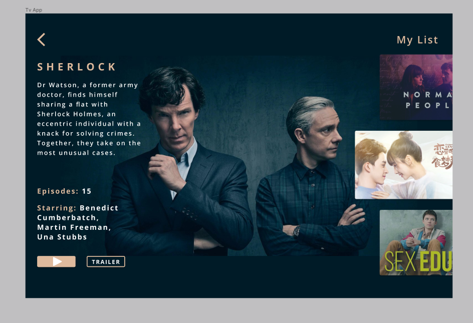 TV app design #25 by Nikoleta Angelova on Dribbble