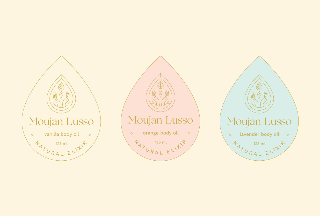 Moujan Lusso - Body Oils by Necula Creative on Dribbble
