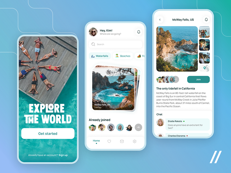 Travel Community App by Kristina Taskaeva for Purrweb UI/UX Agency on ...