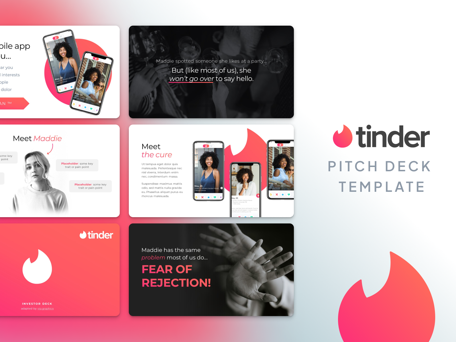 Tinder Pitch Deck by VIP Graphics on Dribbble