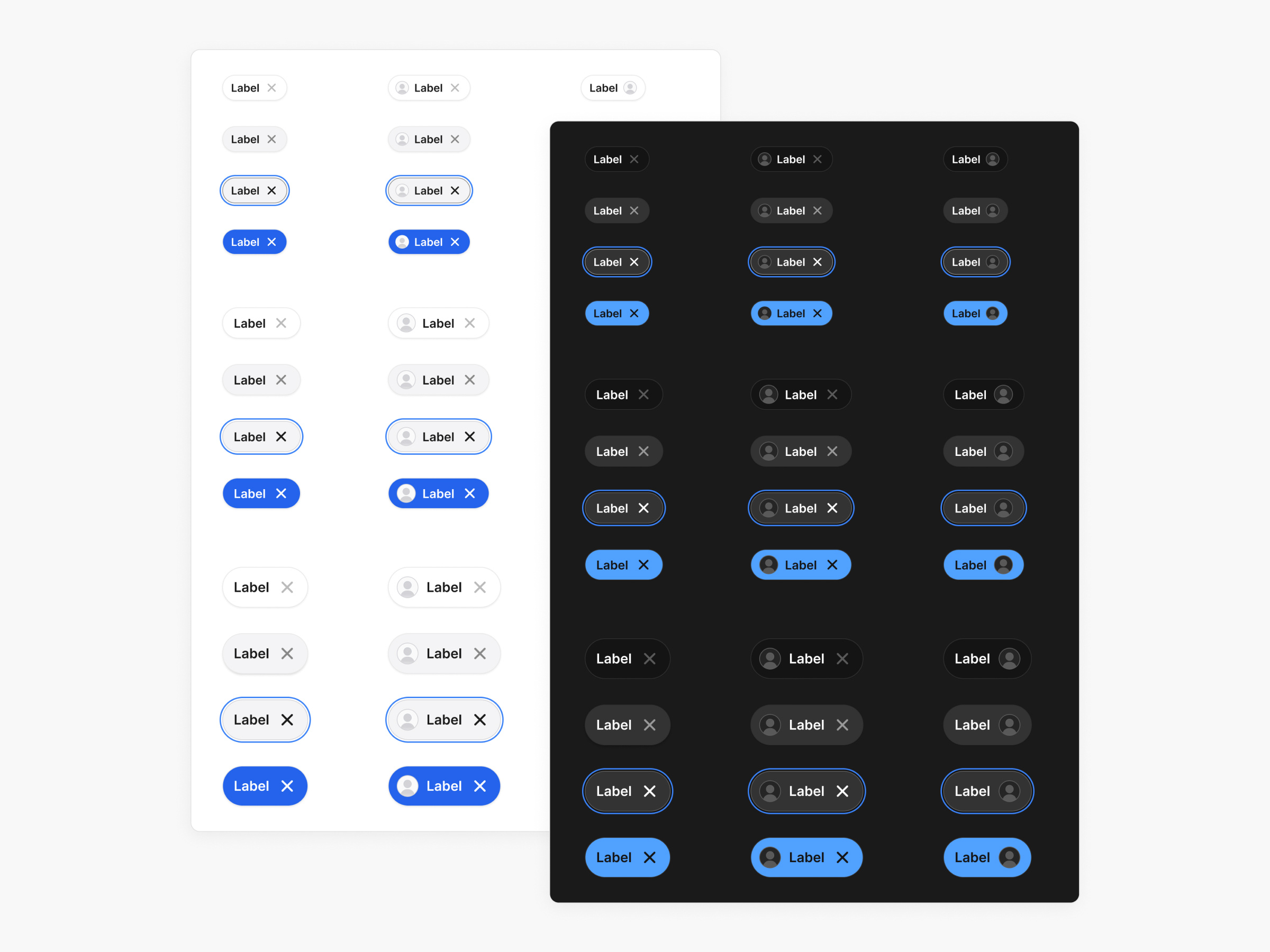 Chip & Badge components for Figma — Frames X by Bunin Dmitriy on Dribbble