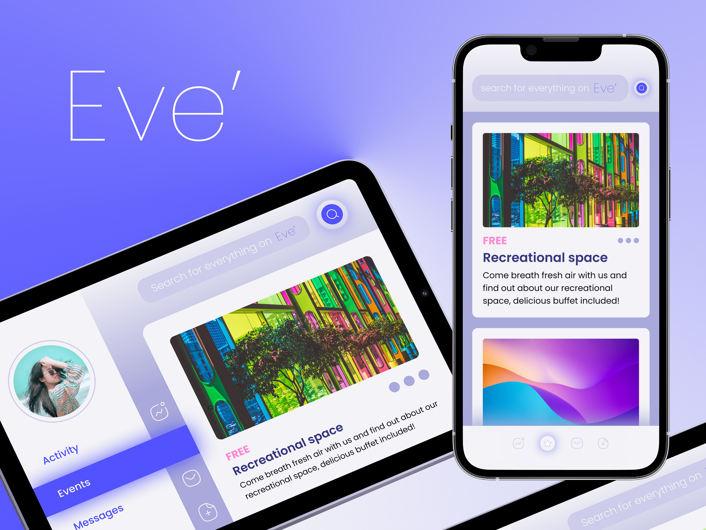Eve' app by Noteviews on Dribbble