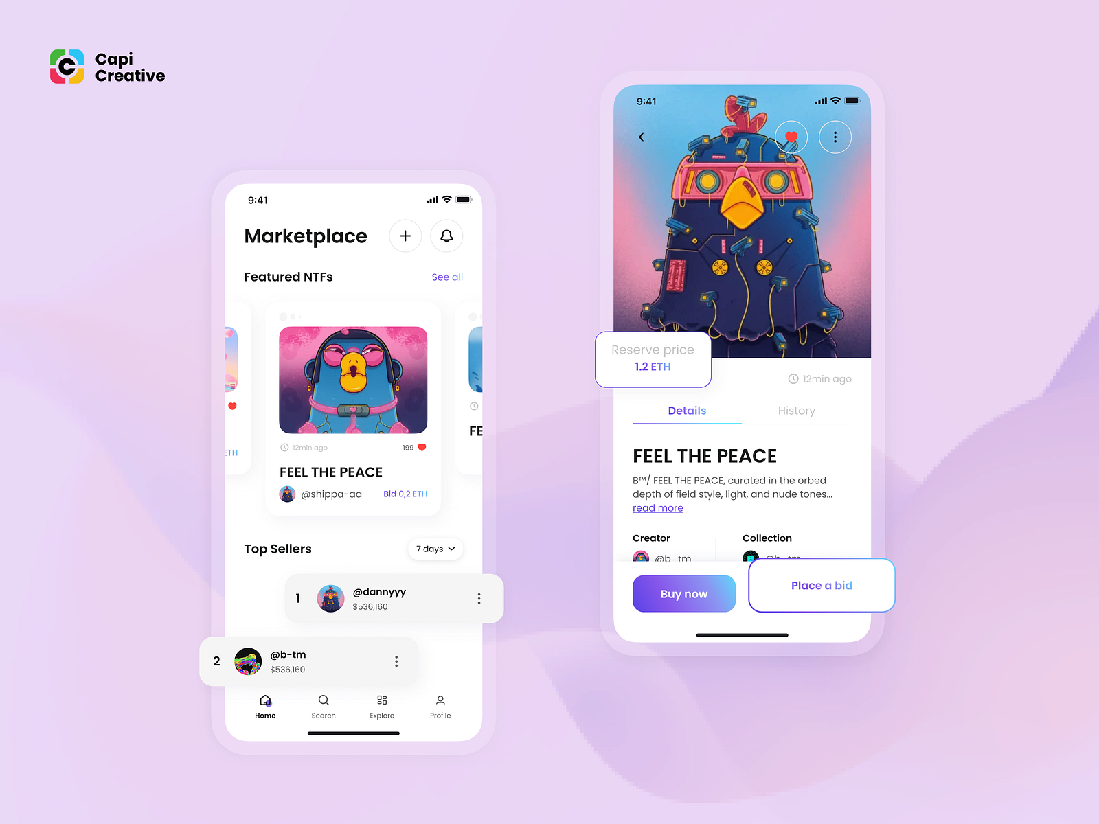 Beenfts Mobile App Concept By Capi Product On Dribbble