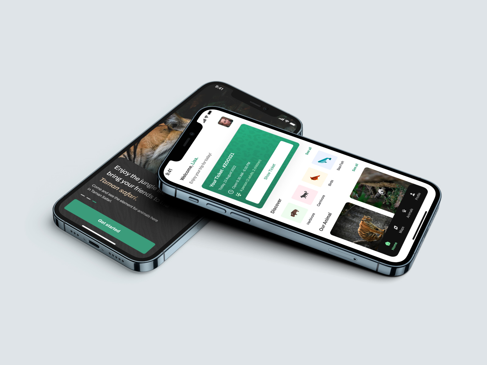 Safari Apps - Zoo Mobile Apps by Elux UI/UX for Elux Space on Dribbble