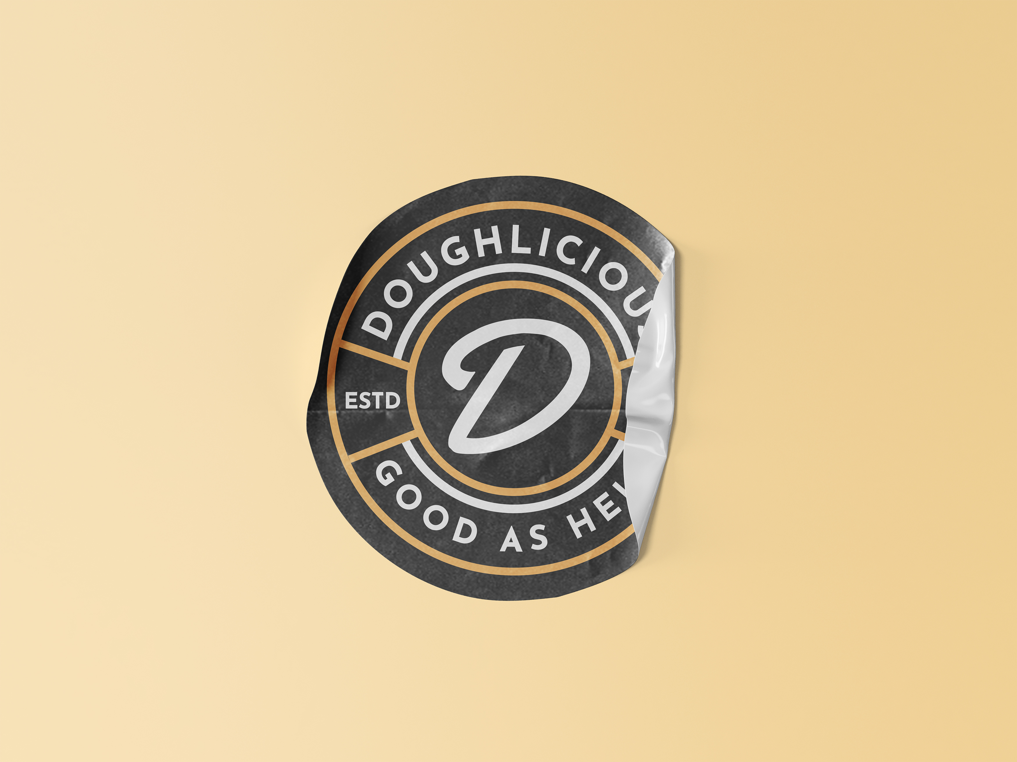 Doughlicious edible cookie dough logo and packaging design by Billy ...