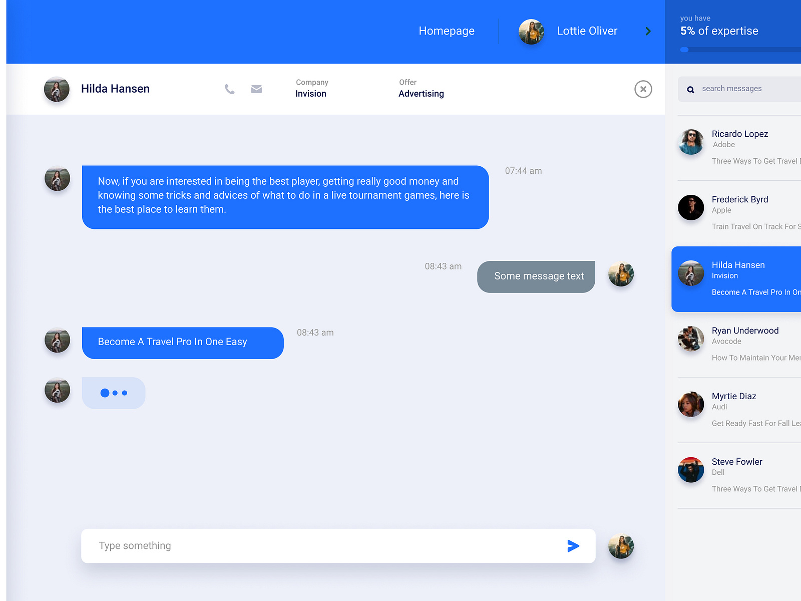 Chat App Ui Design By Fin Gnieser On Dribbble
