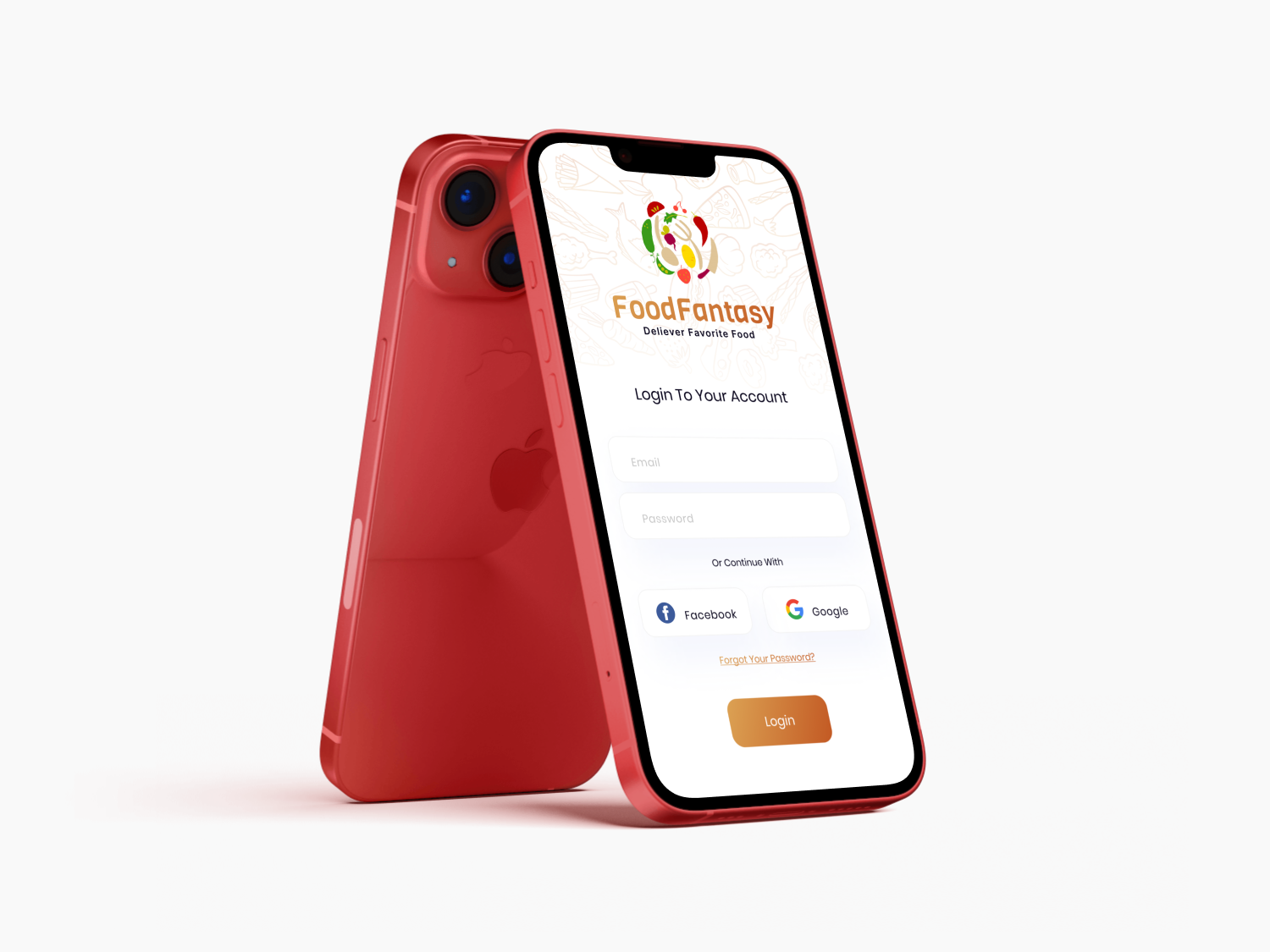 Food App login Page UI by Shohanur Sourav on Dribbble