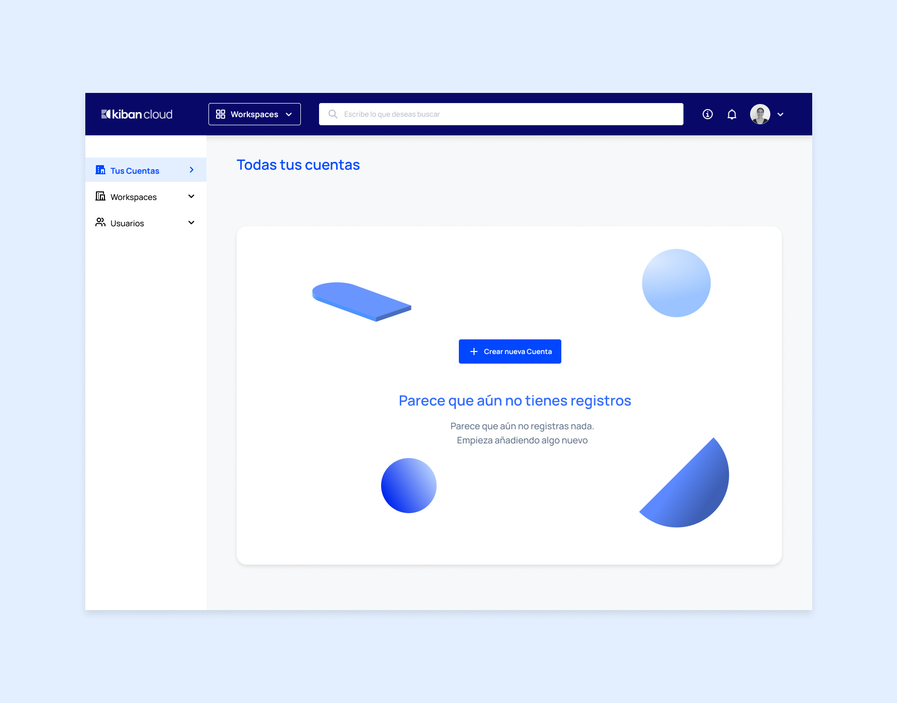 Empty state screen by Imelda Alonso on Dribbble