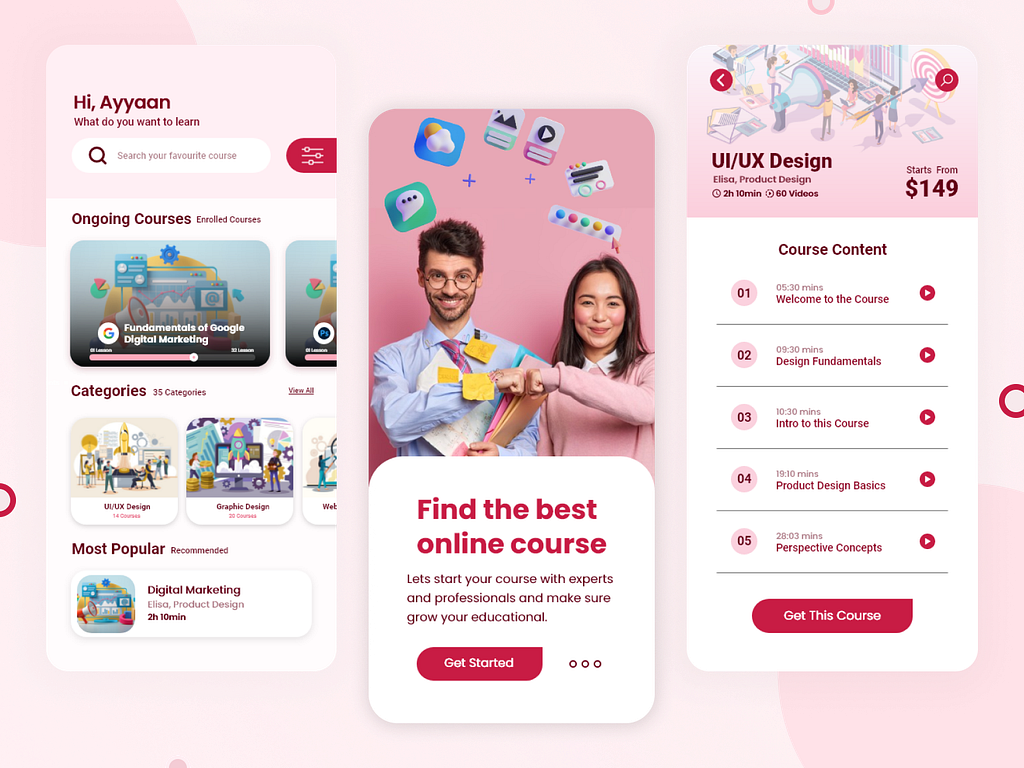 Online Education Platform - App Design by Zeeshan Sarwar for ...