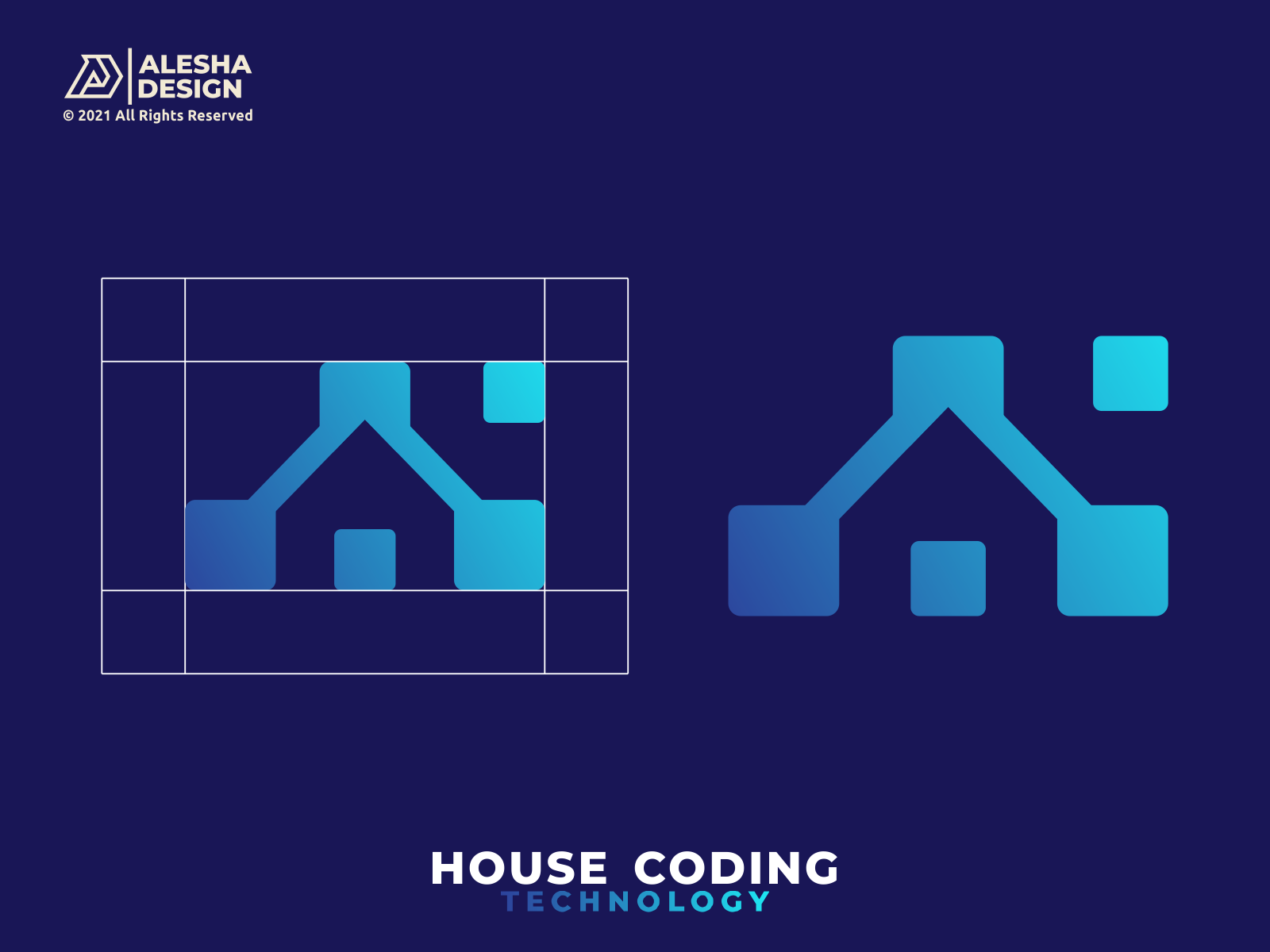 House Coding Logo Concept by alesha design on Dribbble