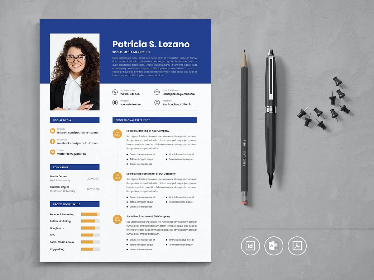 Browse thousands of Cv Indesign images for design inspiration | Dribbble