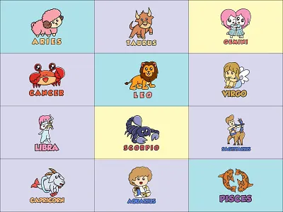 Zodiac Illustration designs, themes, templates and downloadable graphic ...