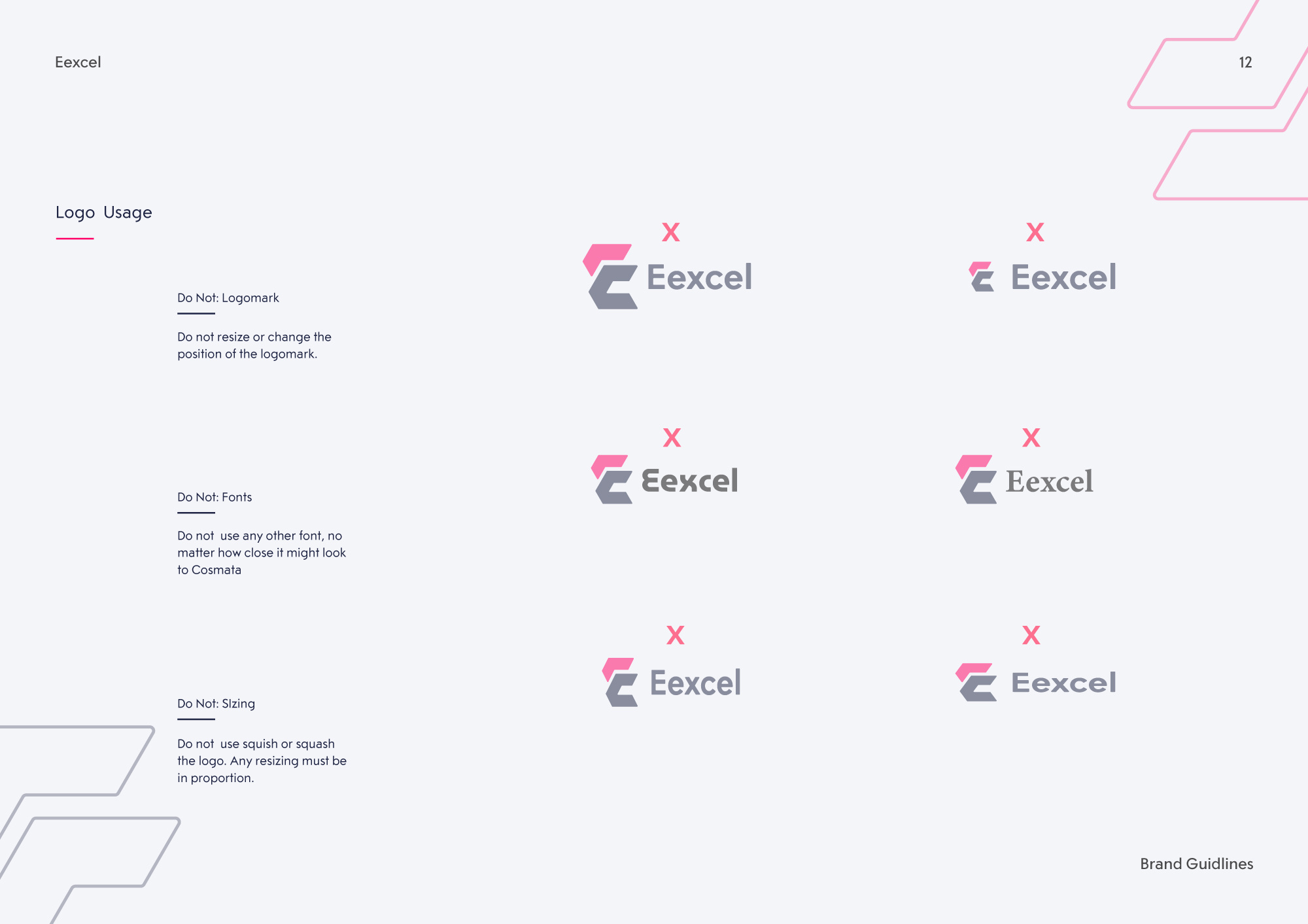 Eexcel - Brand Guidelines by Md Mehedi Hasan for Fixdpark on Dribbble