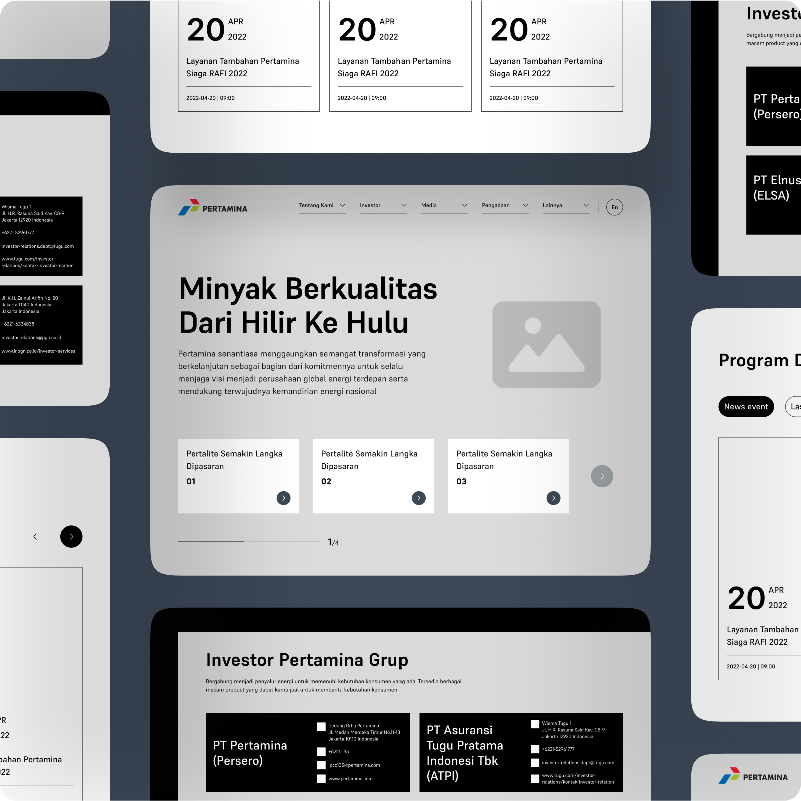 Redesign - Landing Page Pertamina by Sunnyday Lab on Dribbble