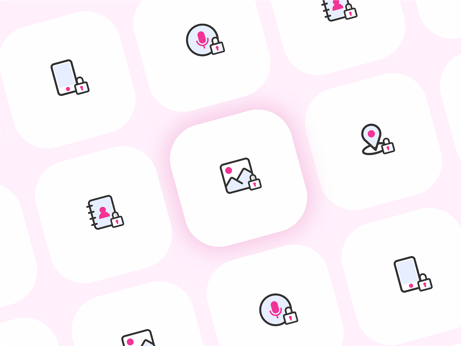 Permission Icon Set by Meesho Design on Dribbble