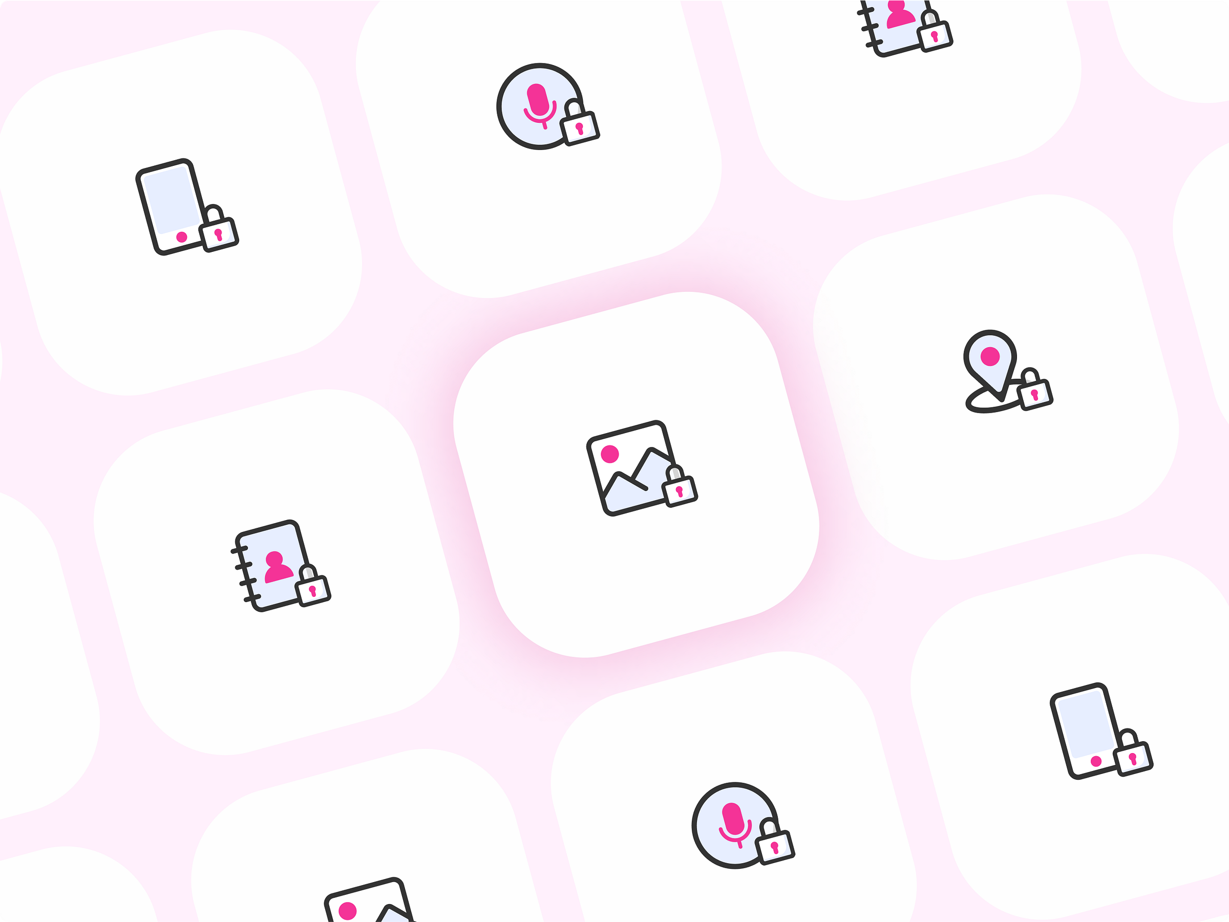 Permission Icon Set by Meesho Design on Dribbble