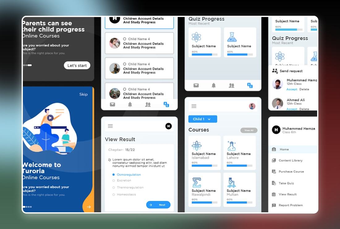 Study App UI by Hamza on Dribbble