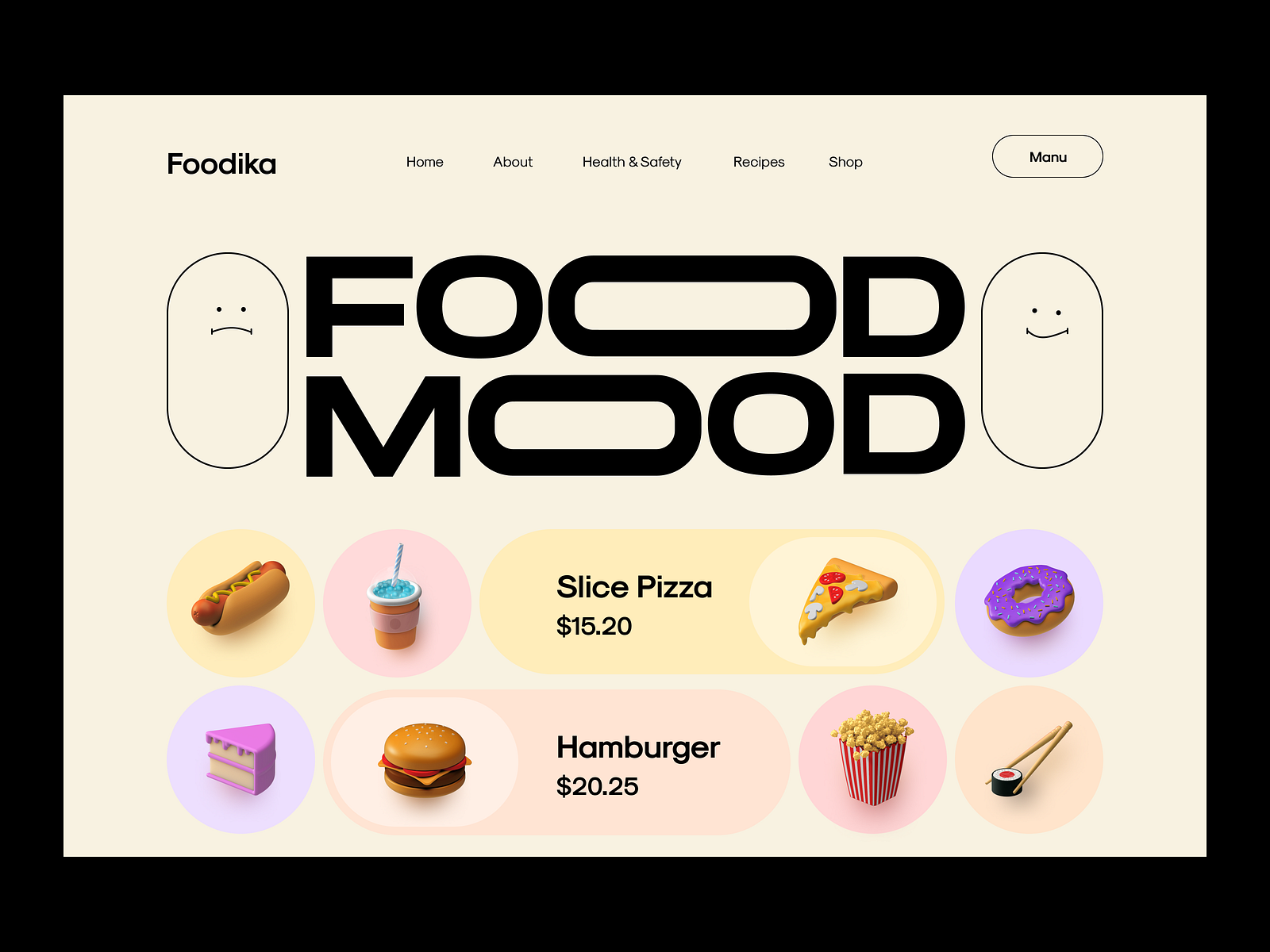 Food Web Site Design: Landing Page / Home Page UI by Sajon for Orix ...