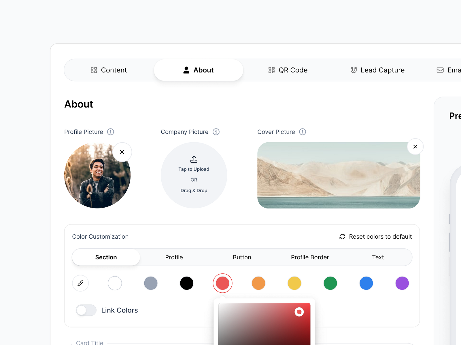 Profile Customization by Talha on Dribbble