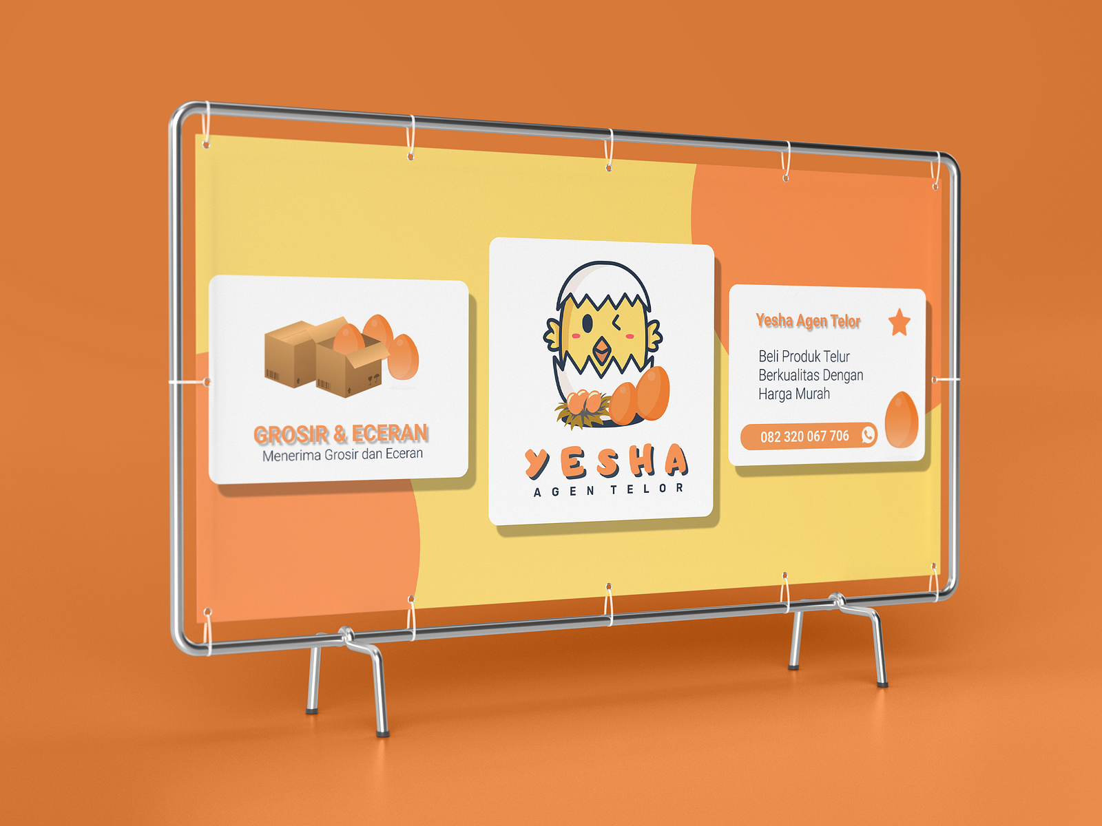 Banner - Yesha Agent Telor by Achmad Imannudin on Dribbble