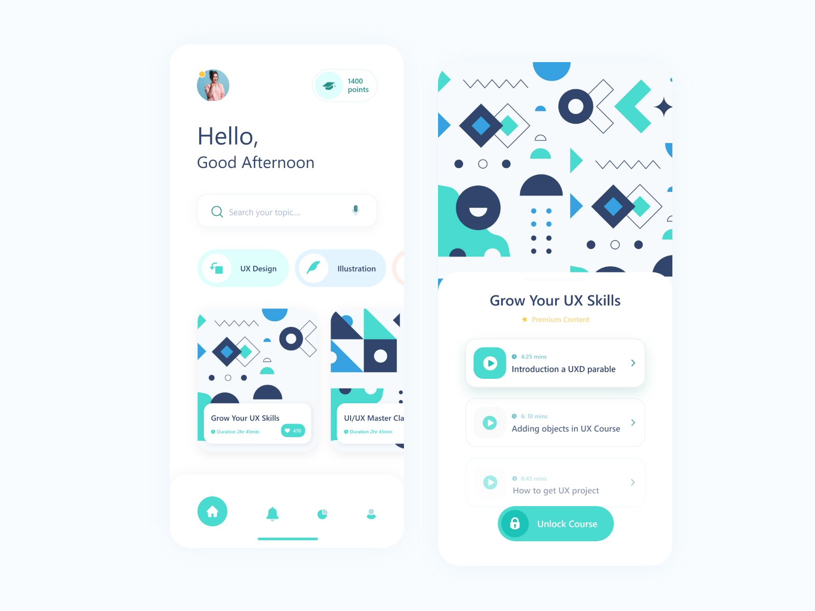 Learning App Design by arman ahamed on Dribbble