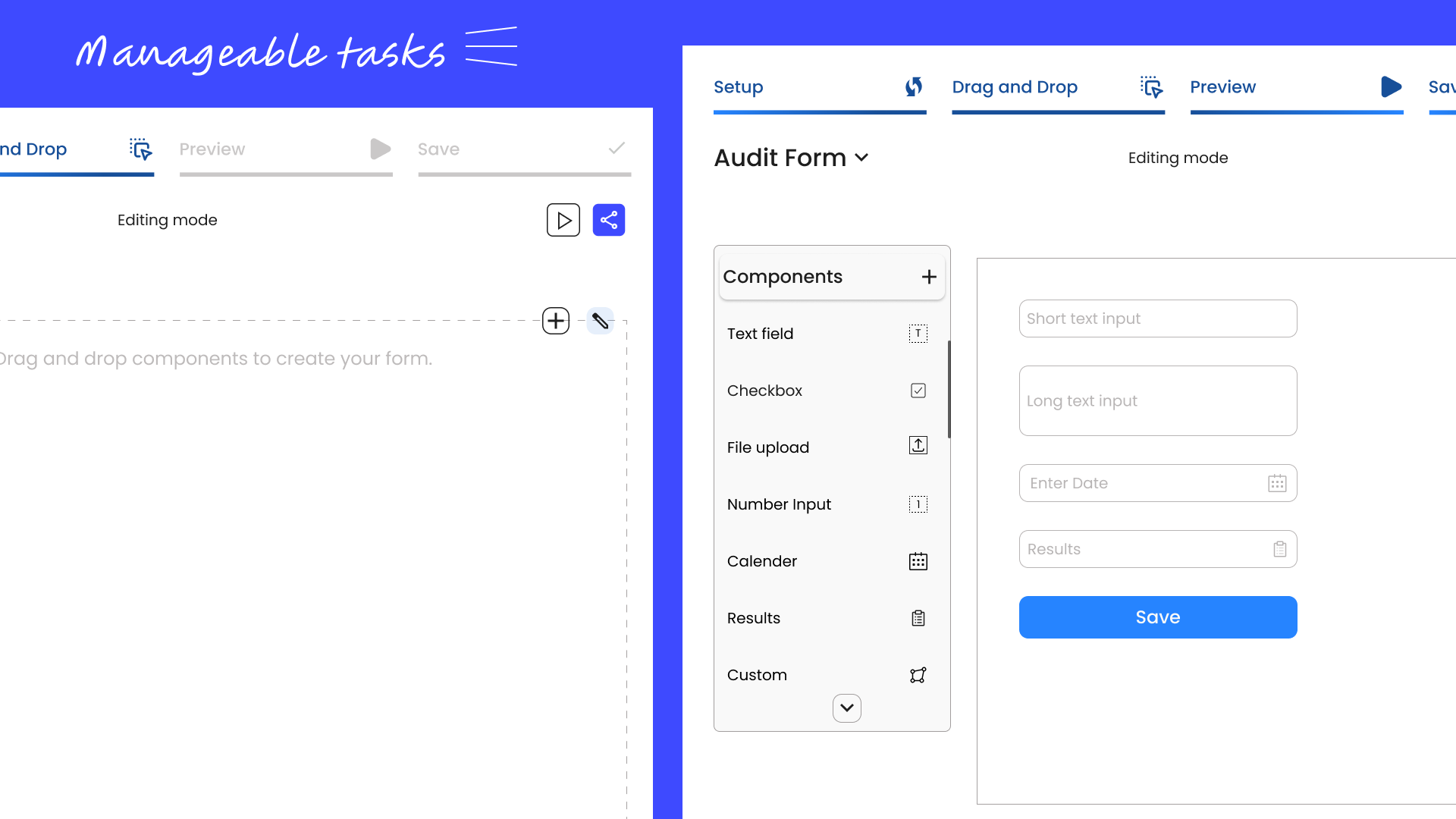 Blend - Custom audit forms by Yuktha Mukhi on Dribbble