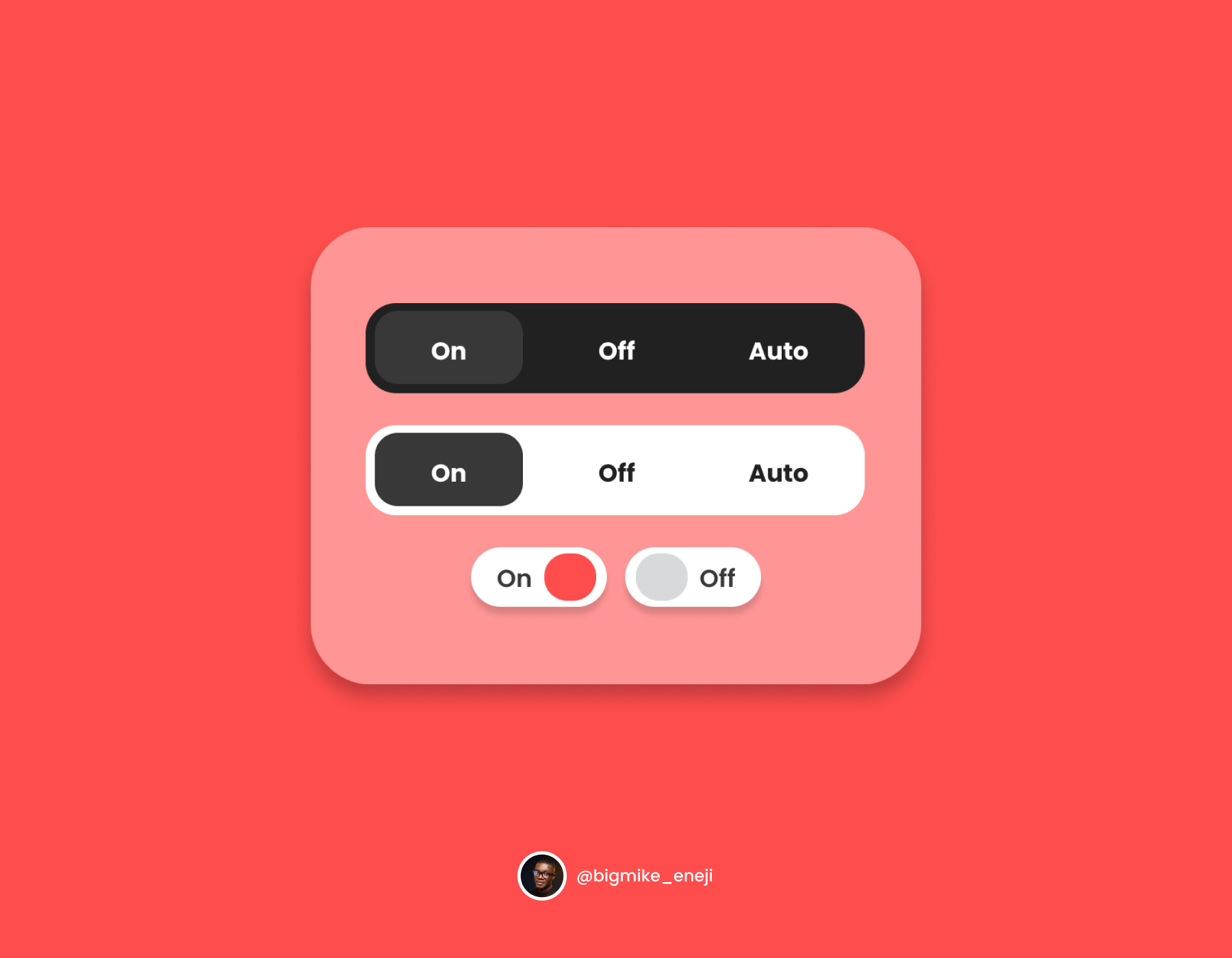 ON/OFF Switch UI - 015 by Michael Eneji on Dribbble