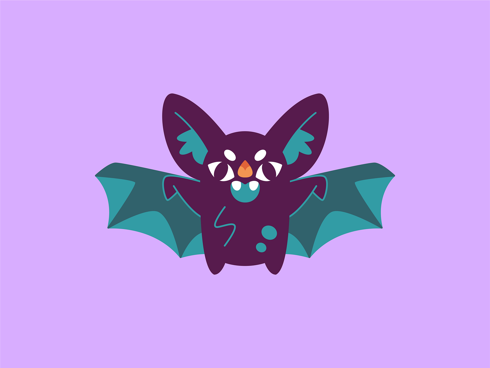 Retro bat by Paloma Castro on Dribbble