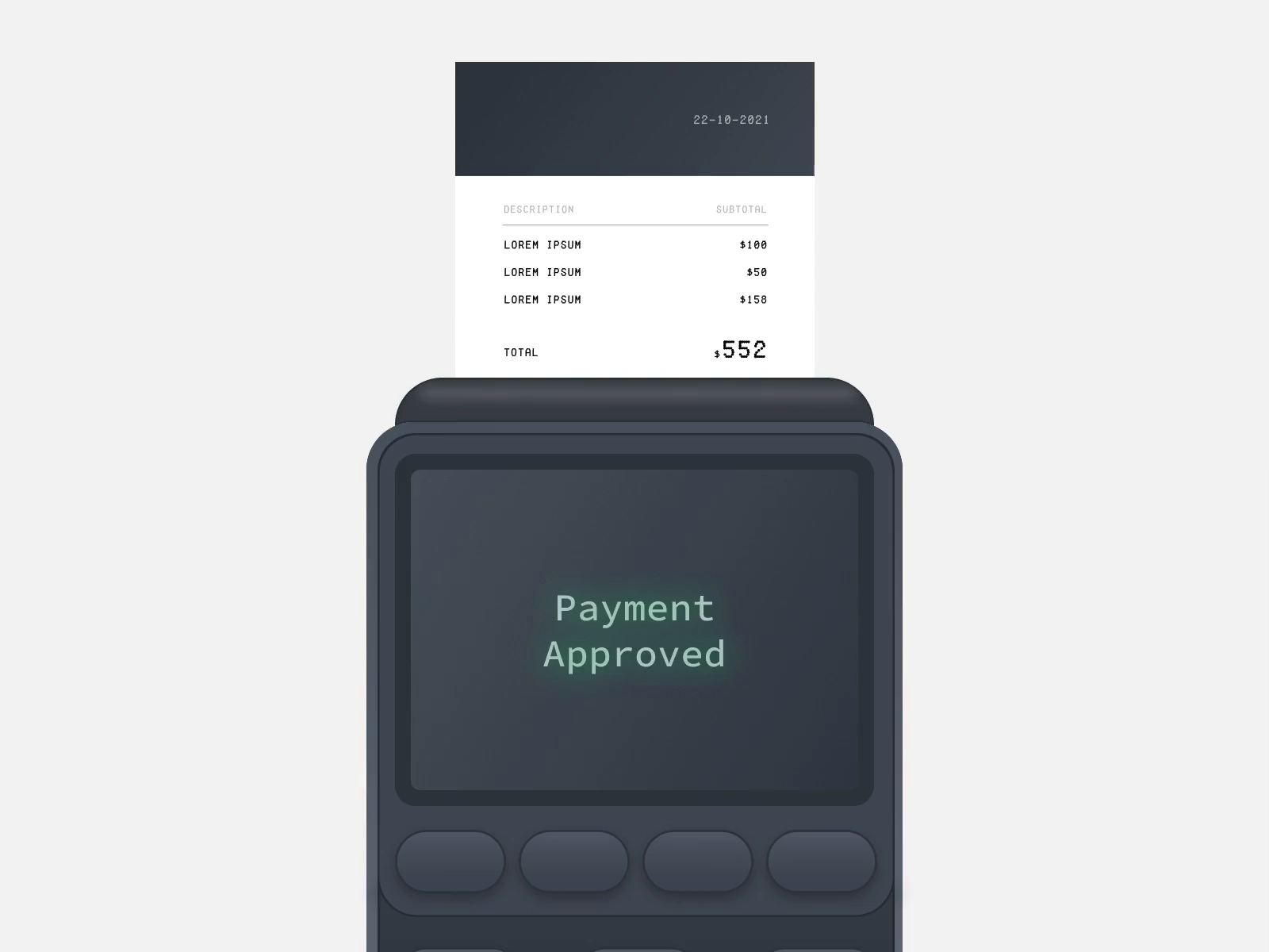 POS Terminal + Free Figma Illustration by Michaela Petrova on Dribbble