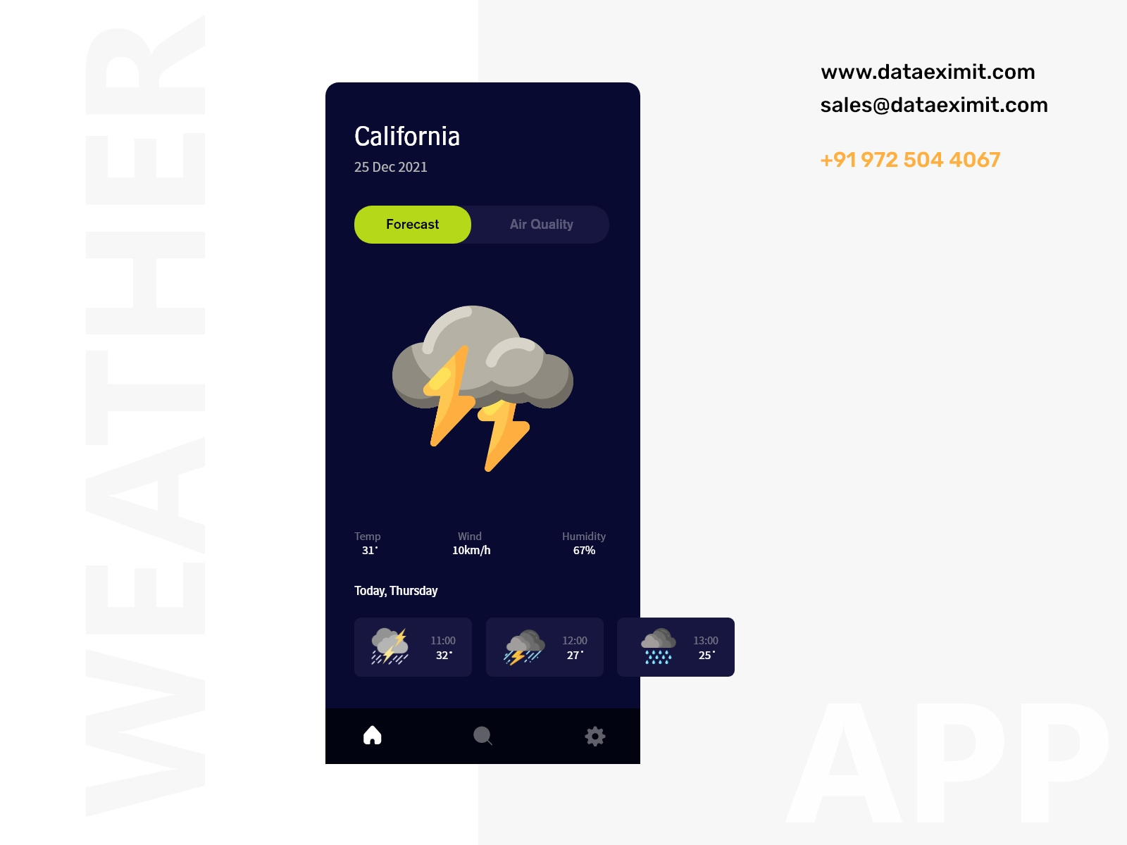Weather App Development by Data EximIT on Dribbble