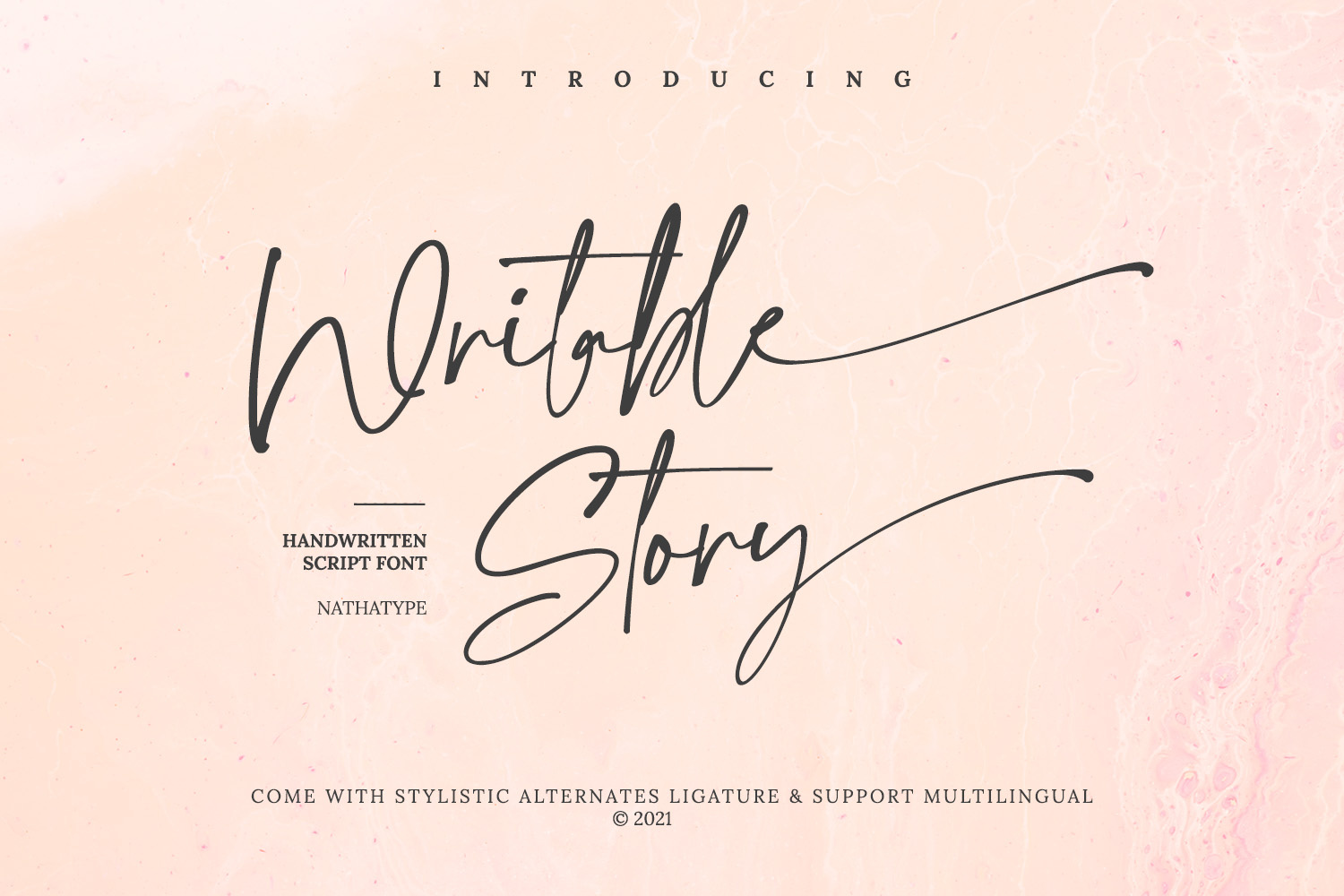 Writable Story - Handwritten Script Font by Din Studio on Dribbble