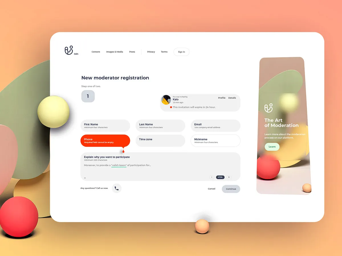 Registration Page designs, themes, templates and downloadable graphic ...