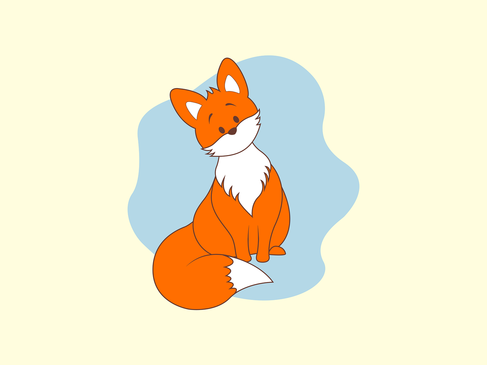 Innocent Fox by Tahere Nikmehr on Dribbble