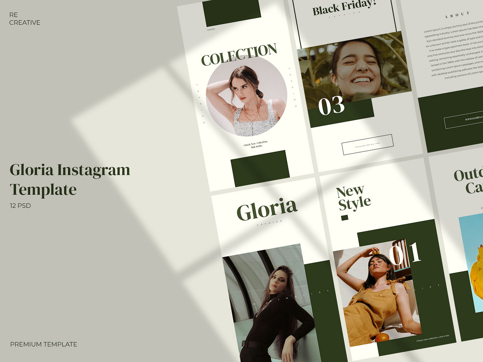 Gloria Instagram Template Stories by Recreative on Dribbble