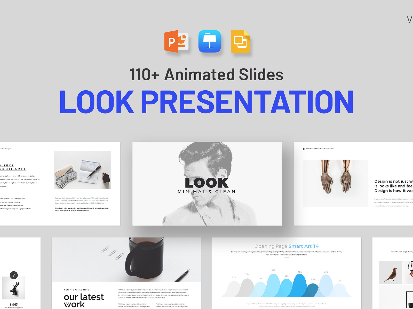 Look Presentation Template by TemplySlides on Dribbble