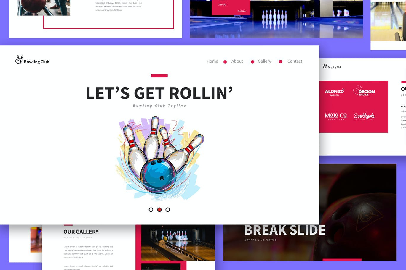 Bowling Presentation Template by Klit Vogli on Dribbble