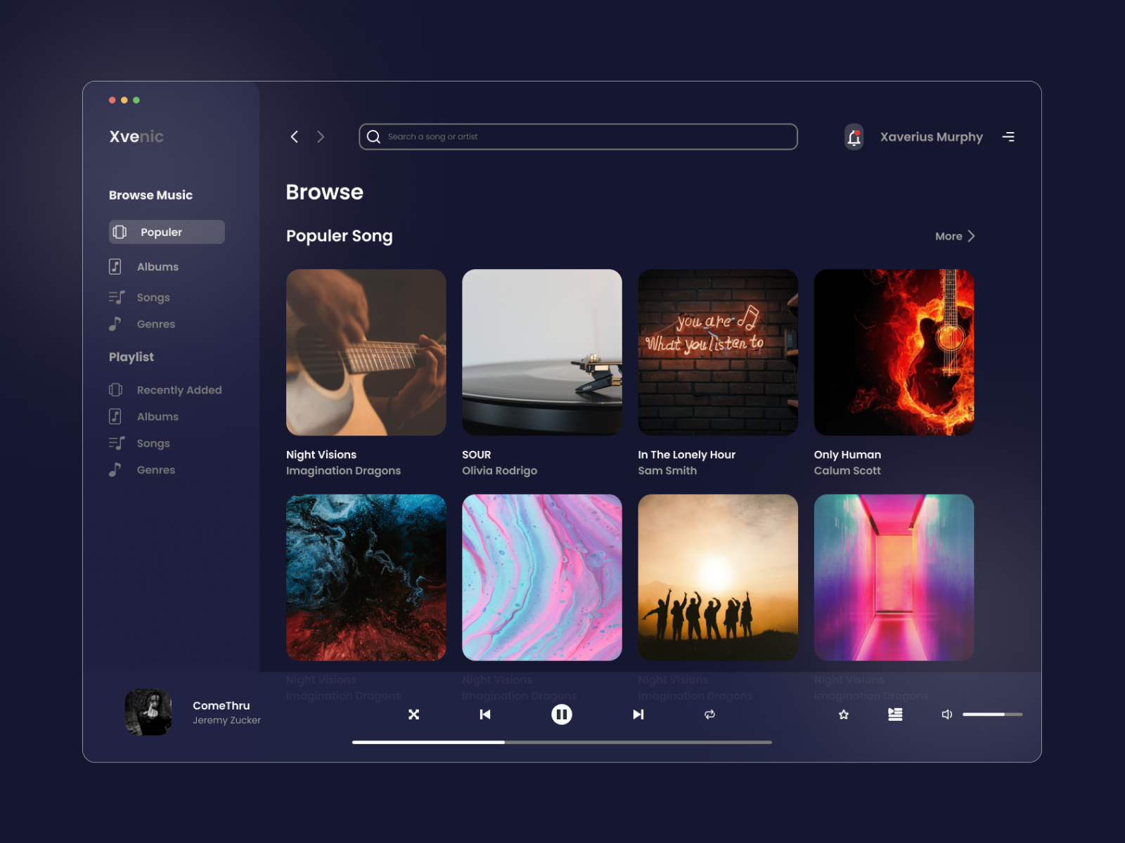 Music Dashboard by Martinus Kevin on Dribbble