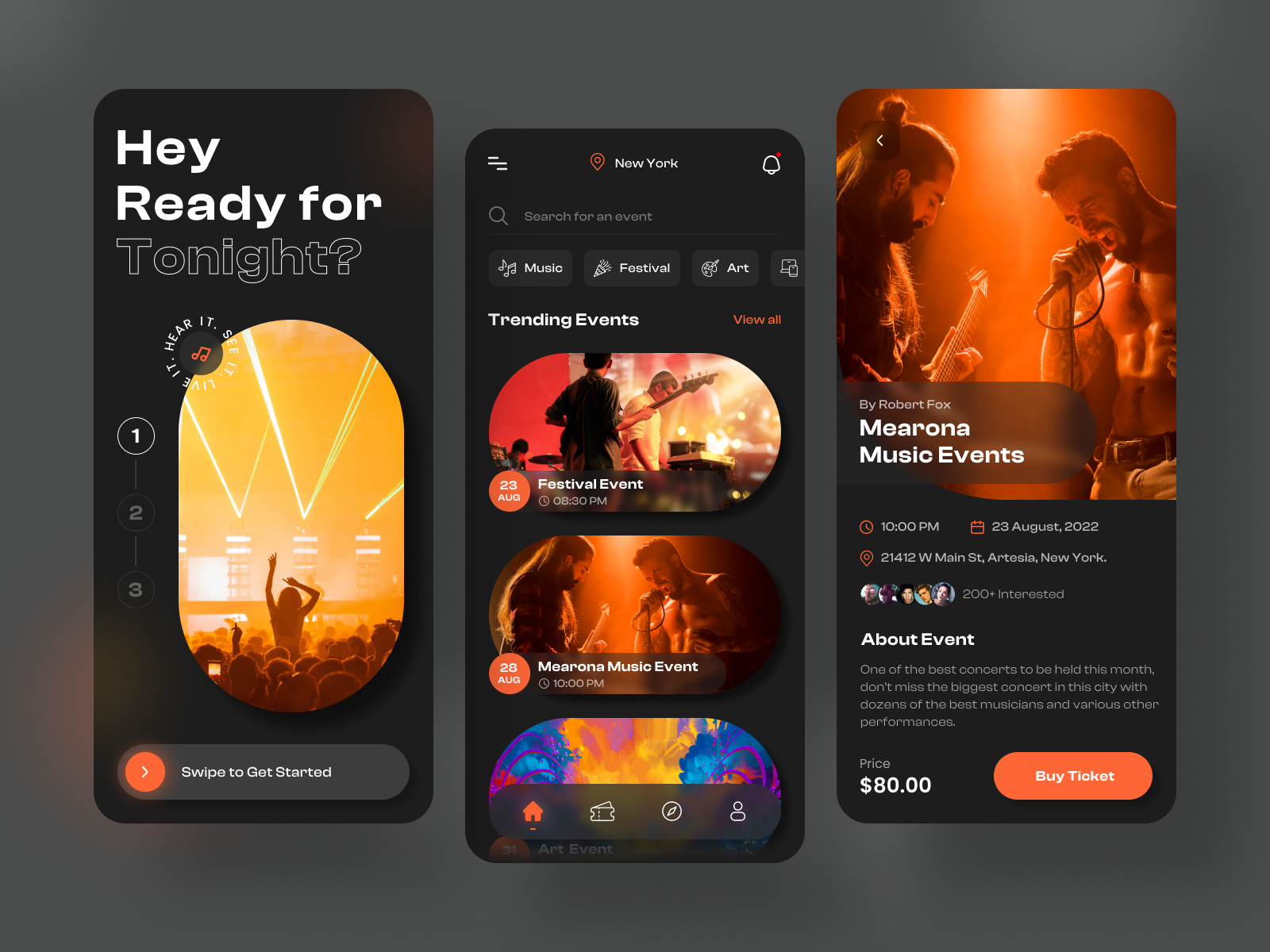 Party & Event App Design UI by MQoS UI/UX for MultiQoS on Dribbble