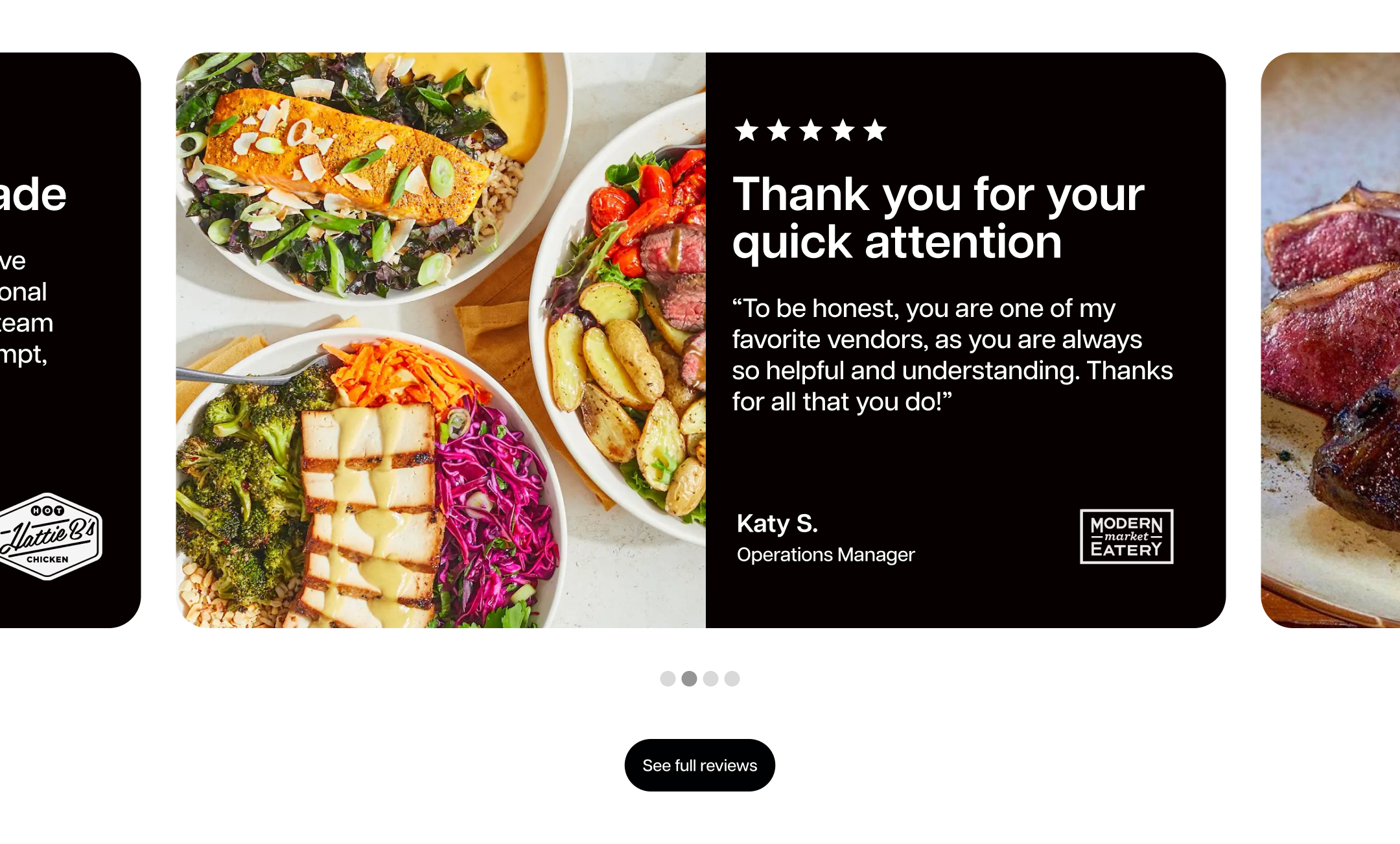 Modern Review Carousel by Brandon Richardson on Dribbble