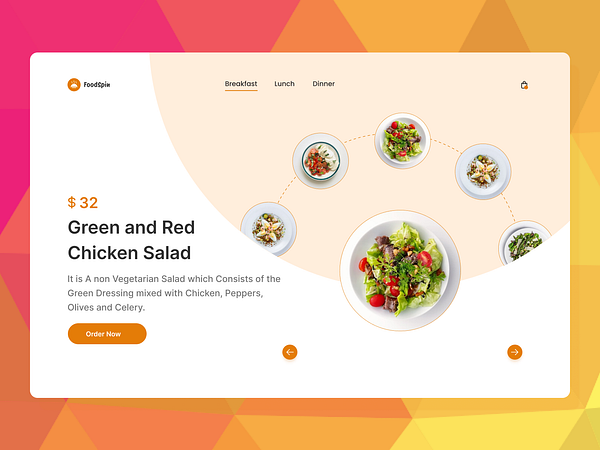 Food Web-app by Monu on Dribbble