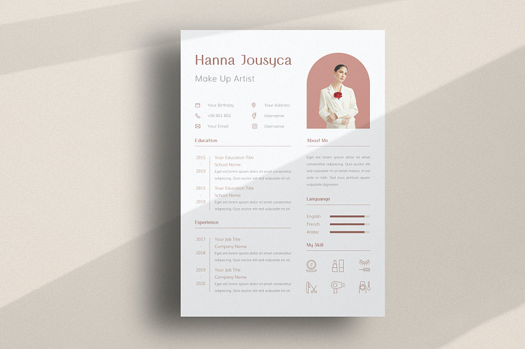 CV Template by Design My CV on Dribbble