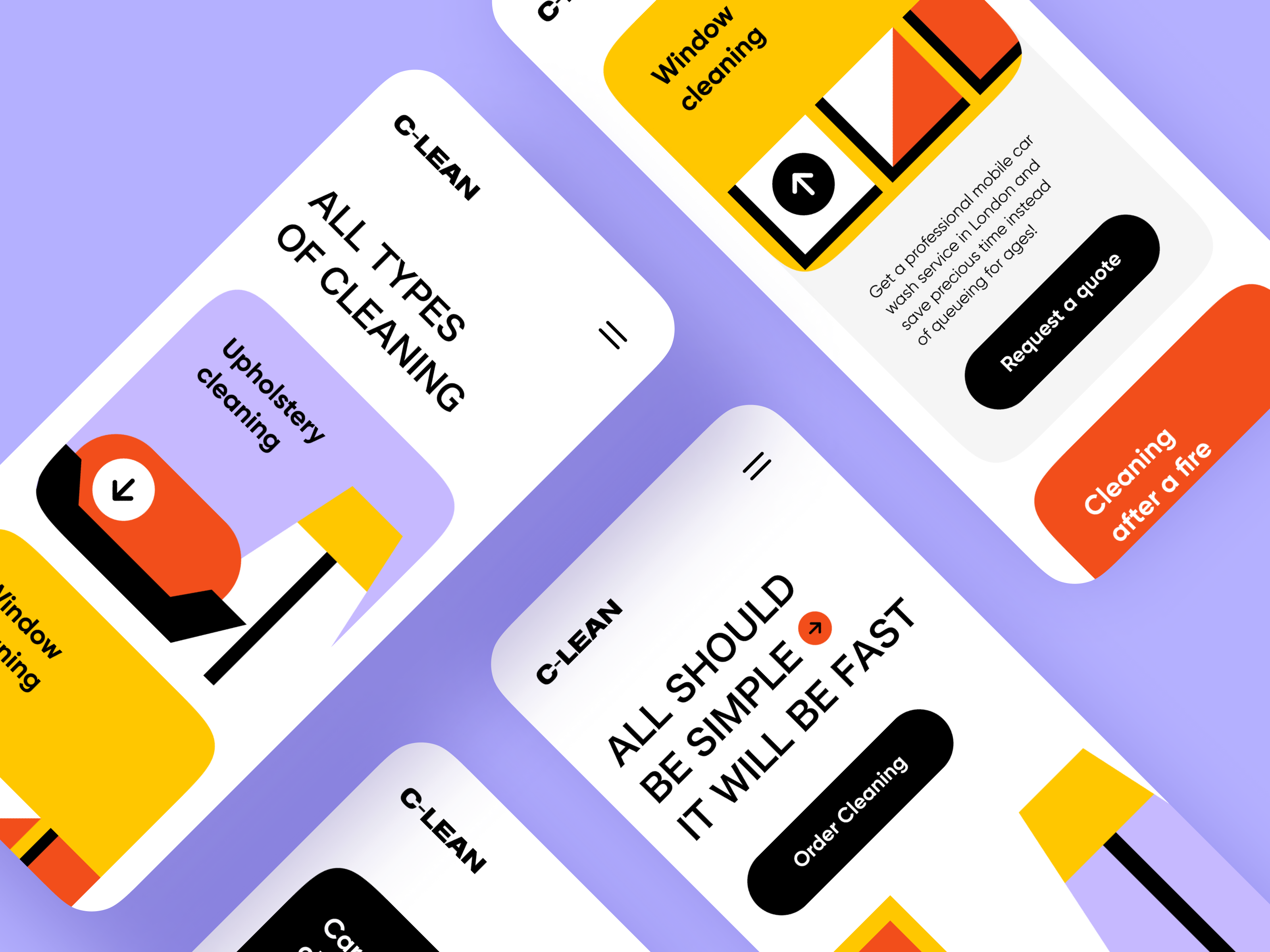 Mobile | Cleaning by Desire Creative Agency for Desire Creative on Dribbble