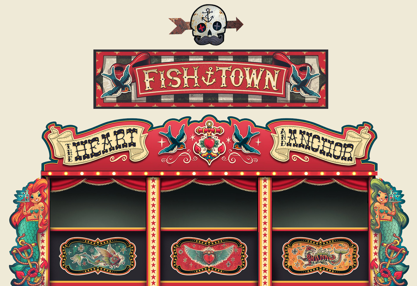 FISH⚓TOWN by SteveSimpsonDOTcom on Dribbble
