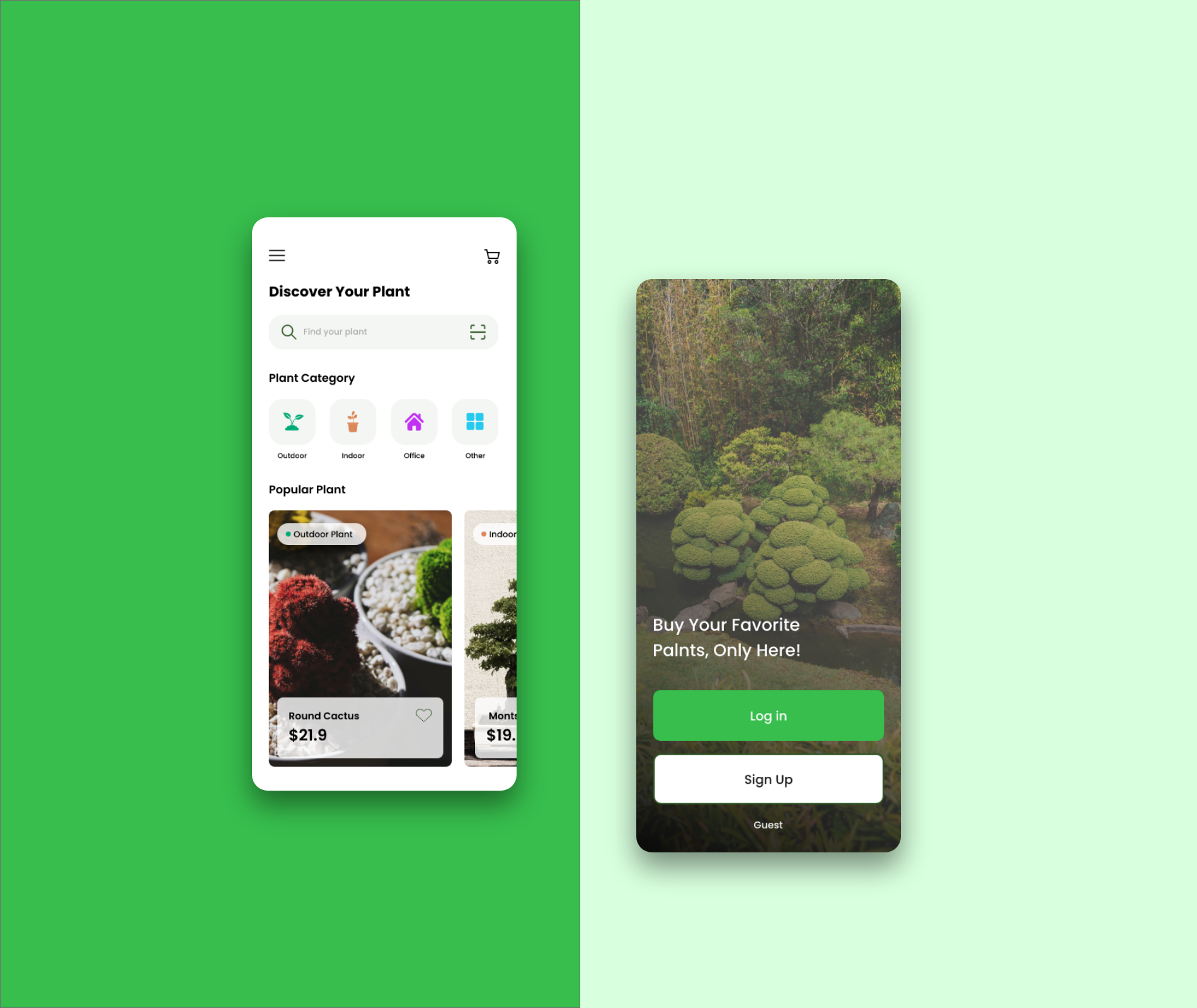 Plant concept App by Yousuf Ali -- ( Webflow developer ) for YLS ...