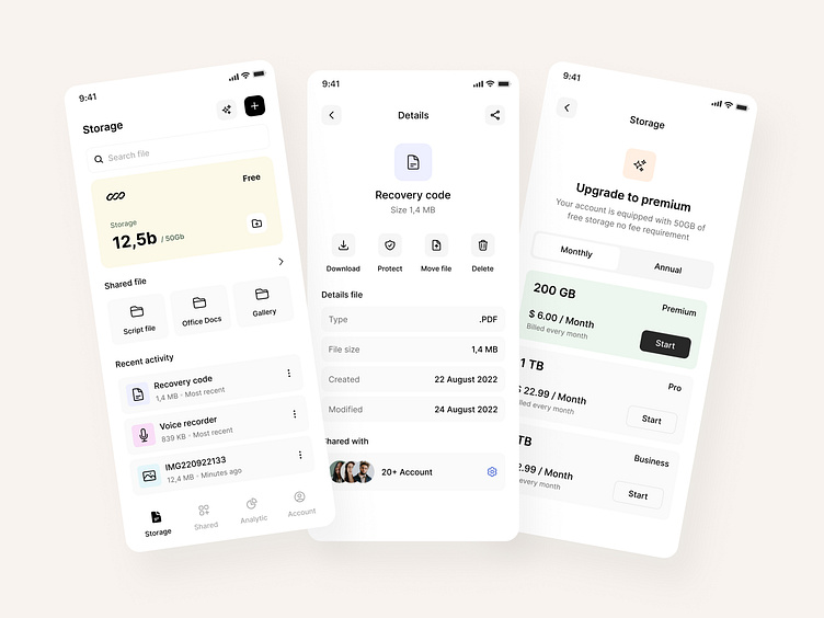 Storage - Mobile UI by Luky Erdiand for Morva on Dribbble