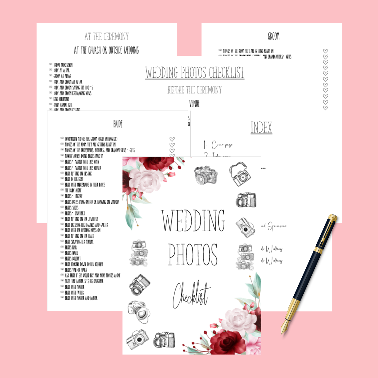 Digital Wedding Checklists to Download and Print by ThatMarivGuy on ...